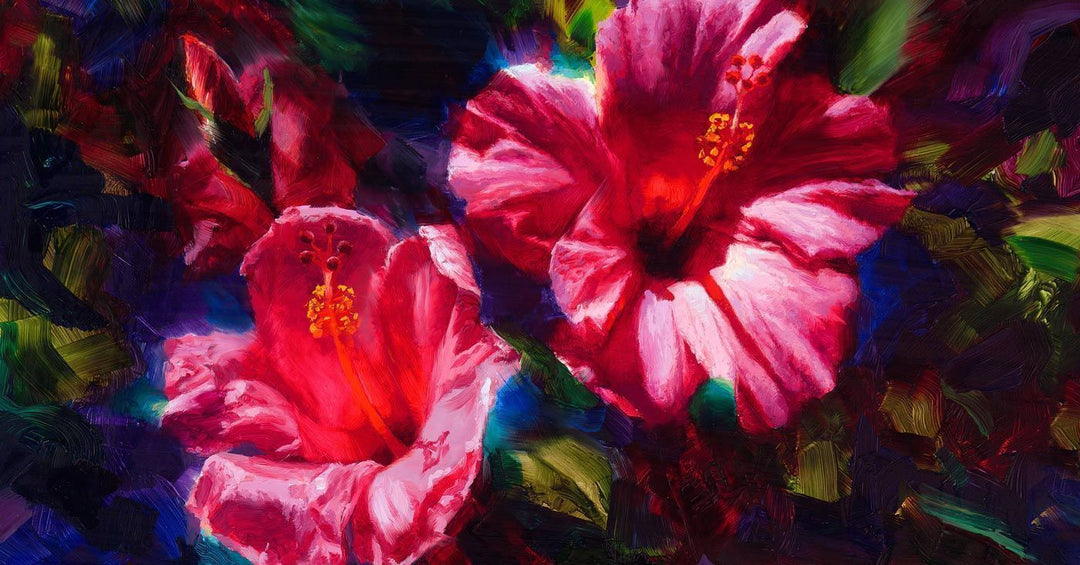 Bright Hawaiian Flower Paintings and Beautiful Tropical Wall Art – Art ...