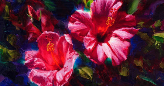 Bright Hawaiian Flower Paintings and Beautiful Tropical Wall Art – Art ...