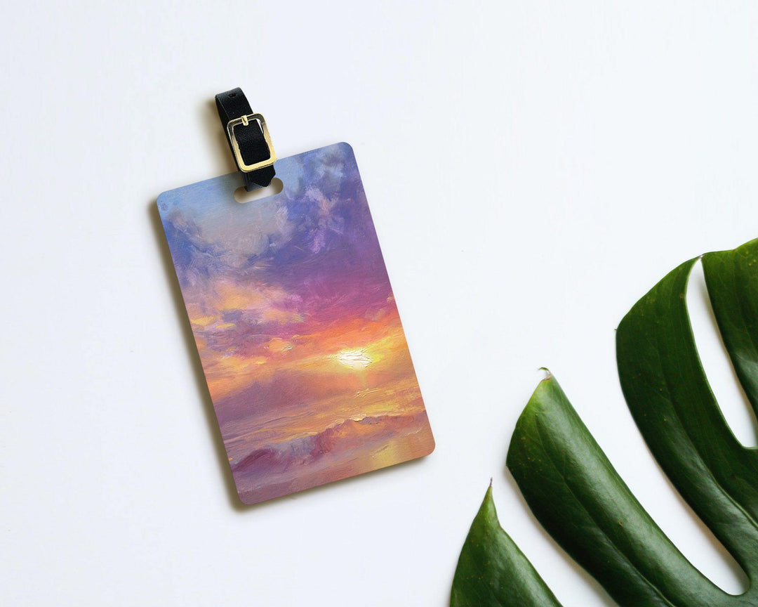Maui to Molokai - Hawaiian Luggage Tags Featuring a Beach Sunset – Art ...