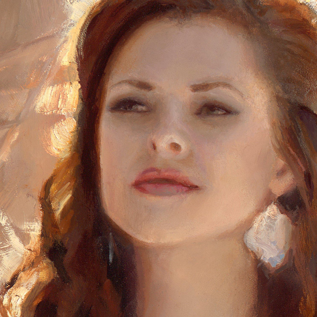 Winter Warmth - Original Portrait Painting - Figure in the Landscape b ...